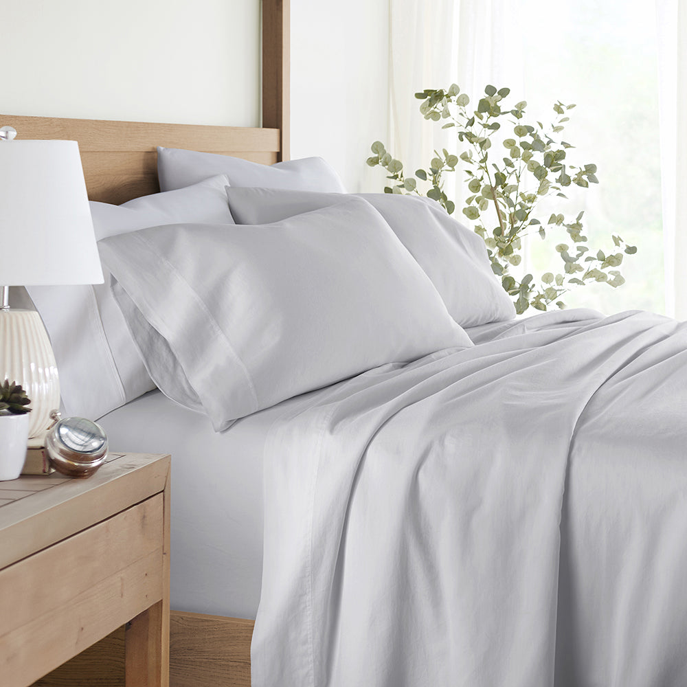 Buy 4-Piece Long Staple 100% Cotton Sheet Set | LINENS & HUTCH