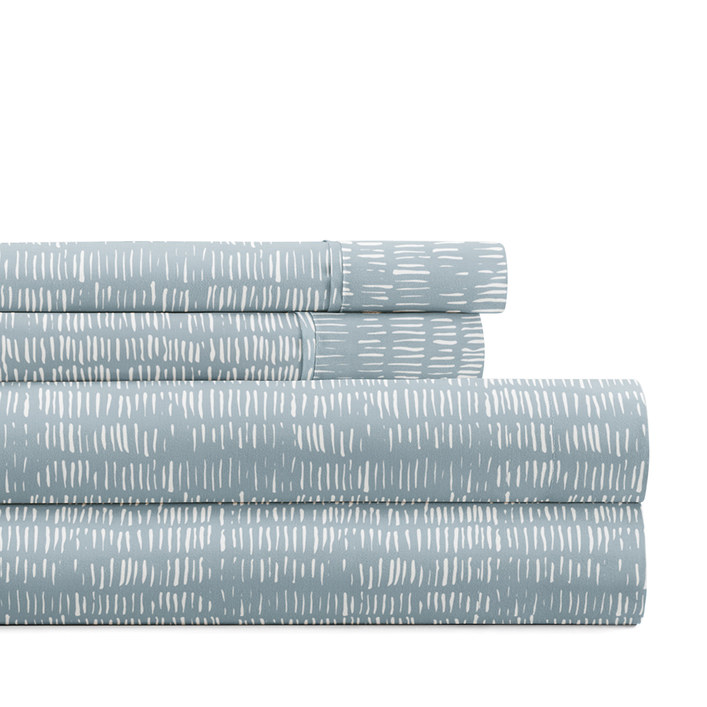 Buy Dashed Lines 4-Piece Pattern Sheet Set | LINENS & HUTCH