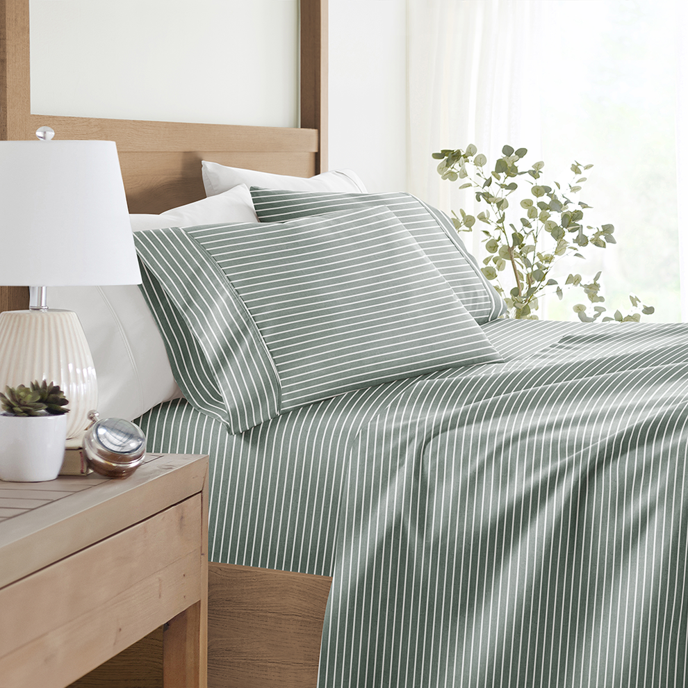 Distressed Awning Stripe 4-Piece Pattern Sheet Set – Linens And Hutch