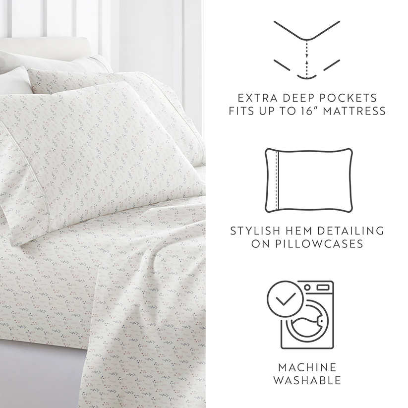 Painted Meadow 4-Piece Pattern Sheet Set – Linens And Hutch