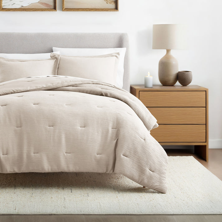Ultra-Soft Cloud Weave Textured Comforter Set | Linens & Hutch – Linens ...