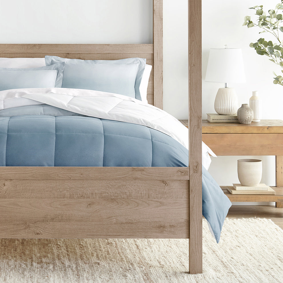 Ocean Waves Reversible Down-Alternative Comforter Set – Linens And Hutch