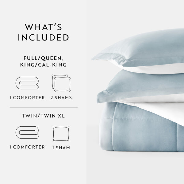 Ocean Waves Reversible Down-Alternative Comforter Set – Linens And Hutch