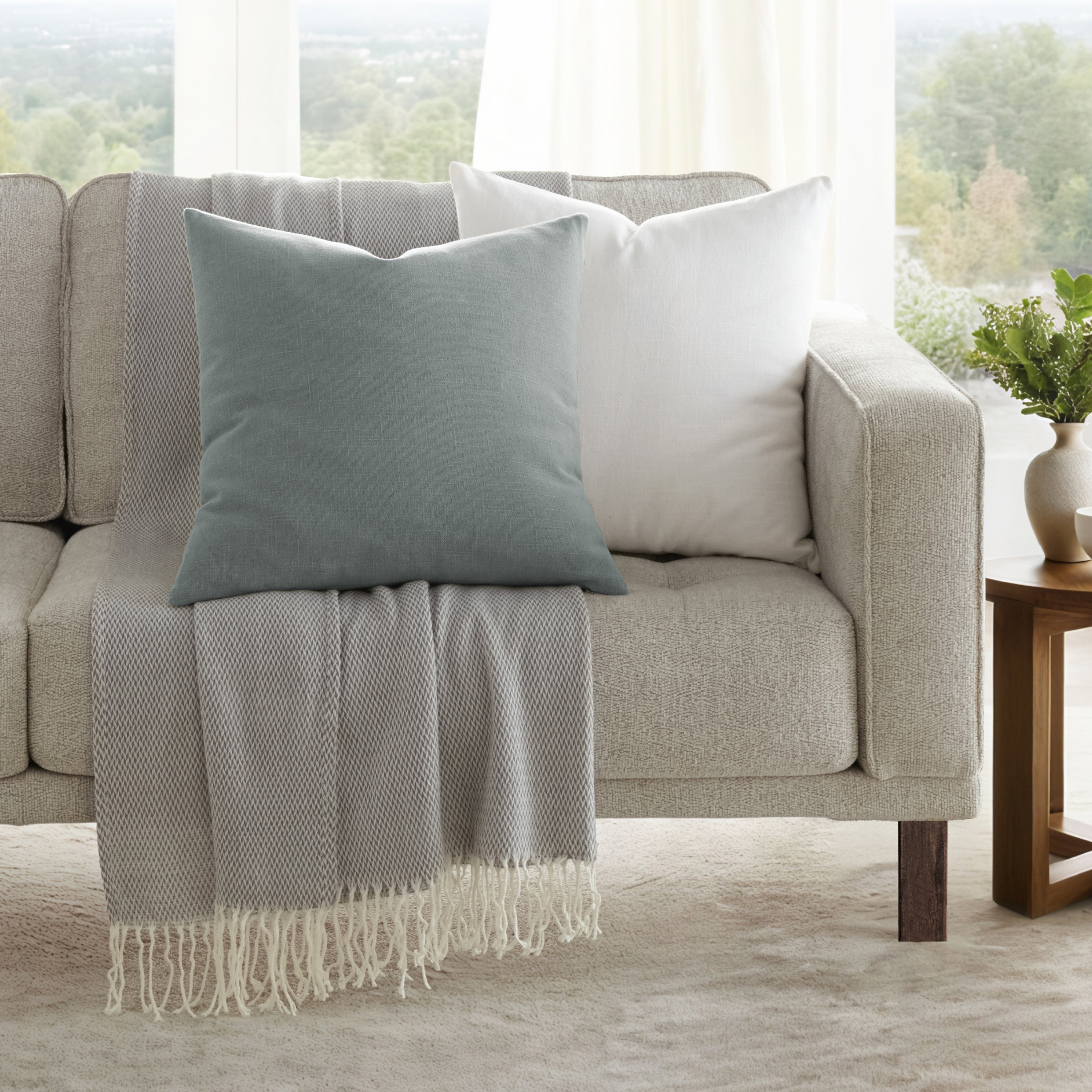 2-Pack Solid Décor Throw Pillows – Linens And Hutch