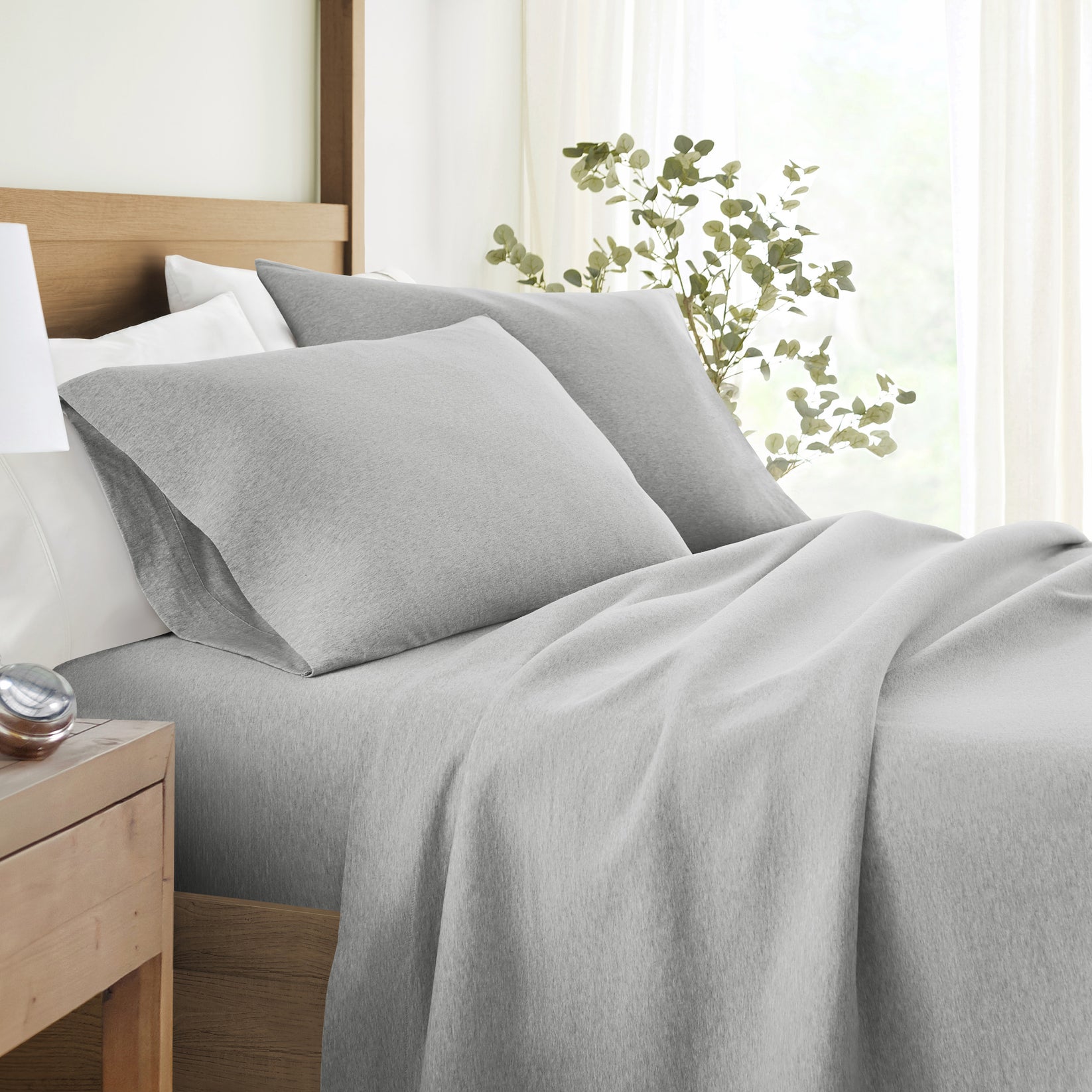Jersey Knit Sheet Set – Ultra-Soft 100% Cotton | Linens & Hutch ...