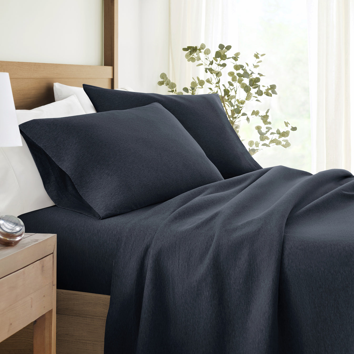 4-Piece Jersey Knit 100% Cotton Sheet Set | Linens & Hutch – Linens And ...