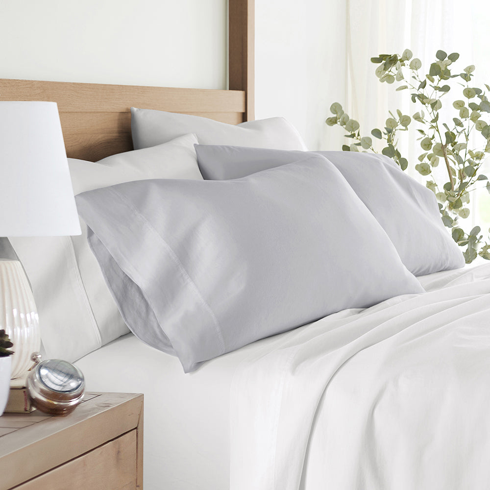 Buy 100% Cotton Long-Staple Pillowcase Set | LINENS & HUTCH