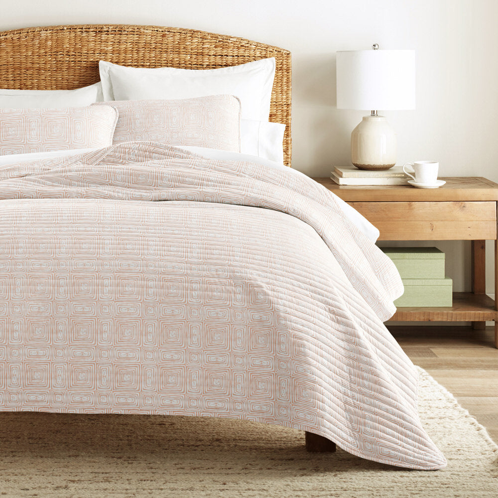 Geometric Maze Quilted Coverlet Set – Linens And Hutch