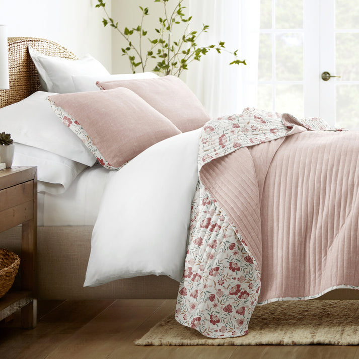 French Jacobean Reversible Quilted Coverlet Set – Linens And Hutch