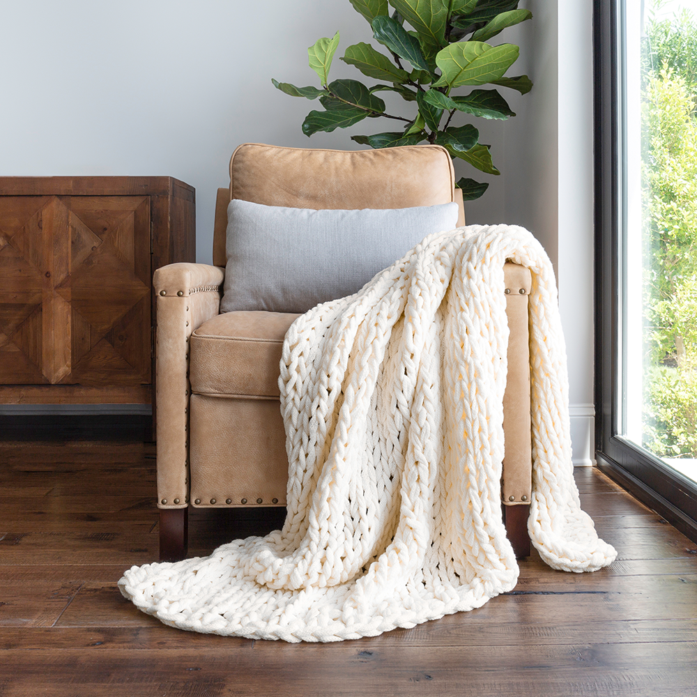 Oversized Chunky Knit Throw Blankets - Linens & Hutch – Linens And Hutch