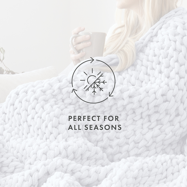Oversized Chunky Knit Throw Blankets - Linens & Hutch