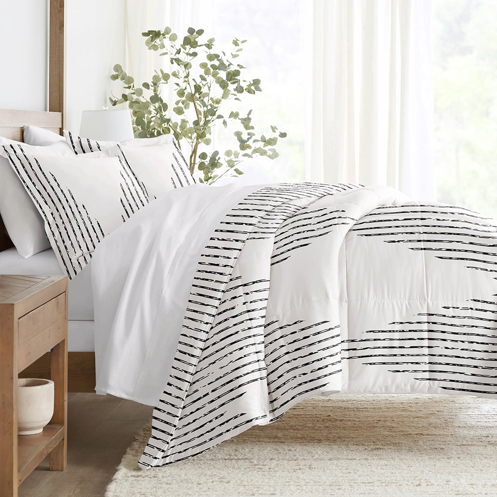 Buy Diamond Stripe Down-Alternative Comforter Set | LINENS & HUTCH