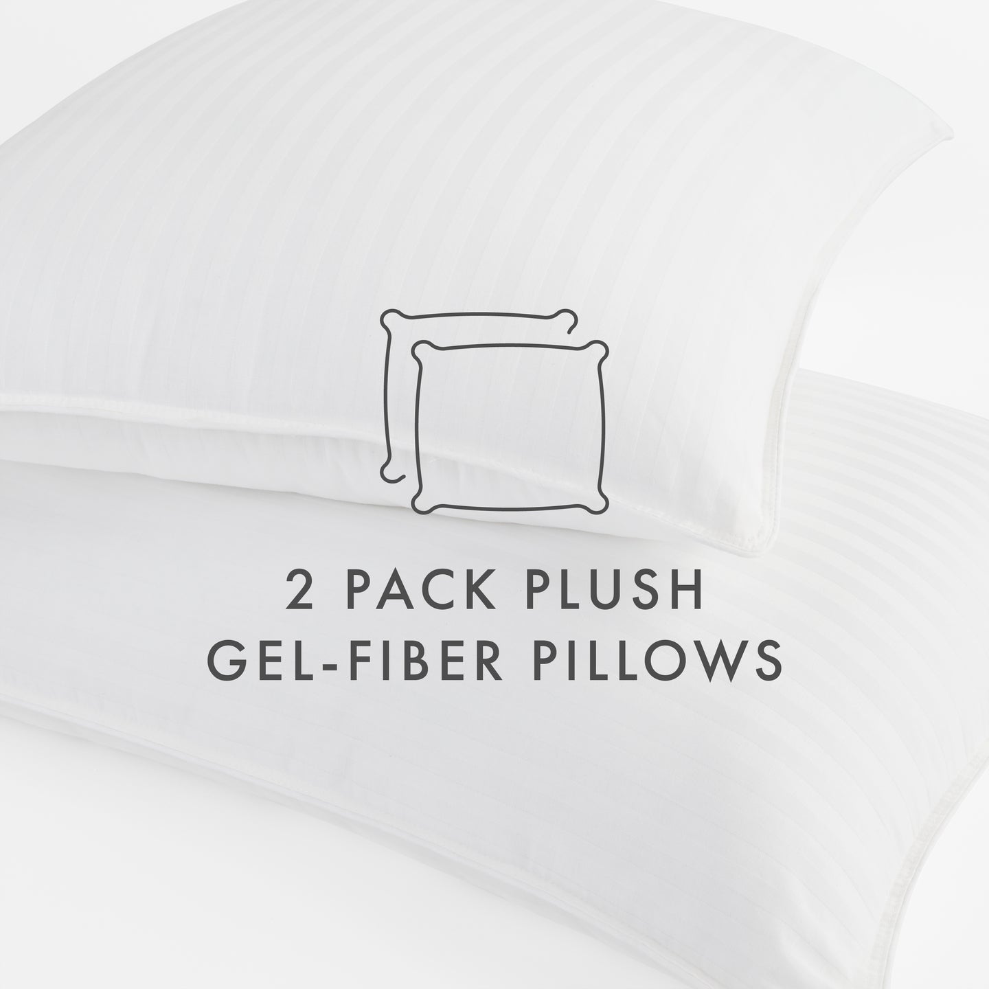 Buy Plush Down-Alternative Gel-Fiber Pillow (2-Pack) | LINENS & HUTCH