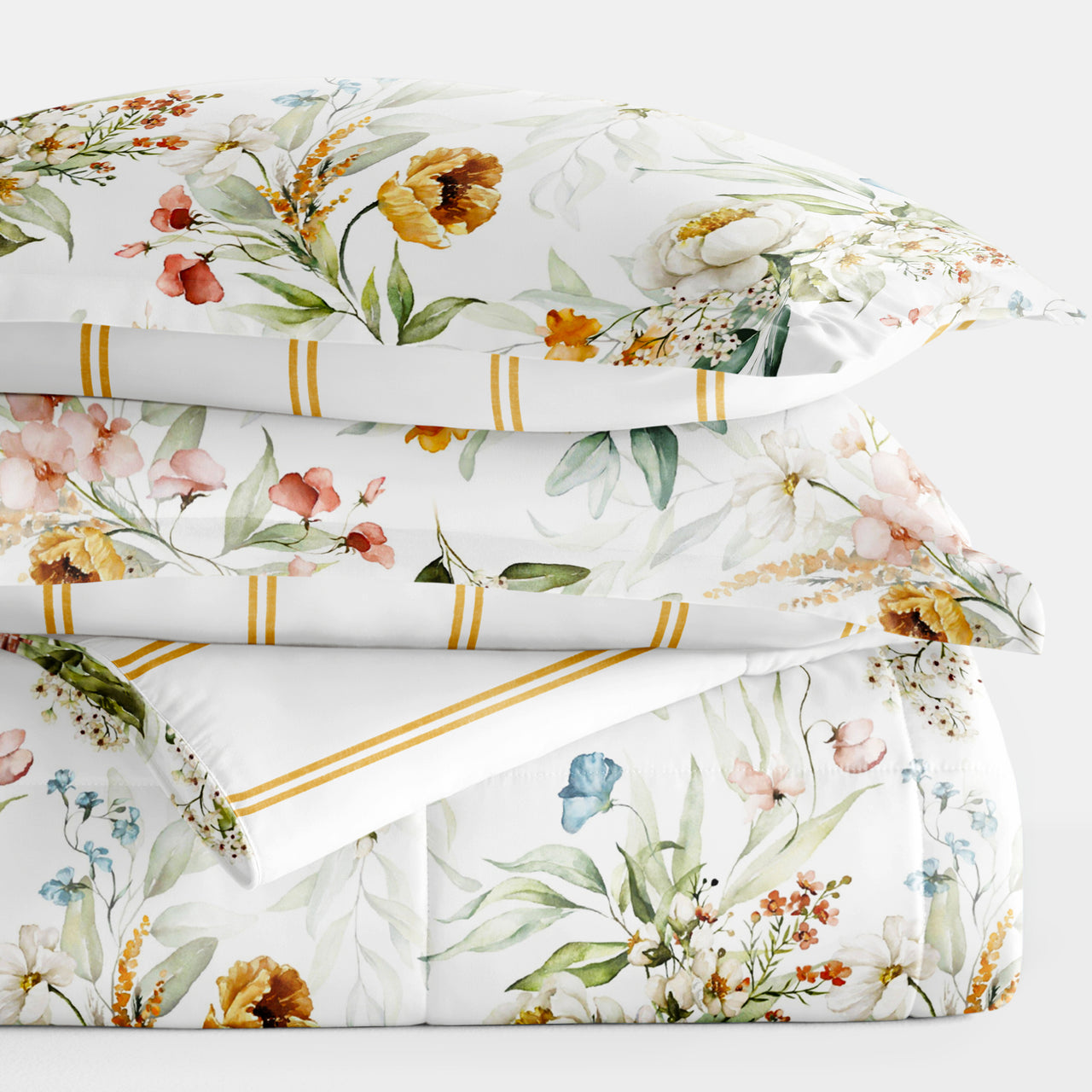Buy Chintz Floral Reversible Down-Alternative Comforter Set | LINENS ...