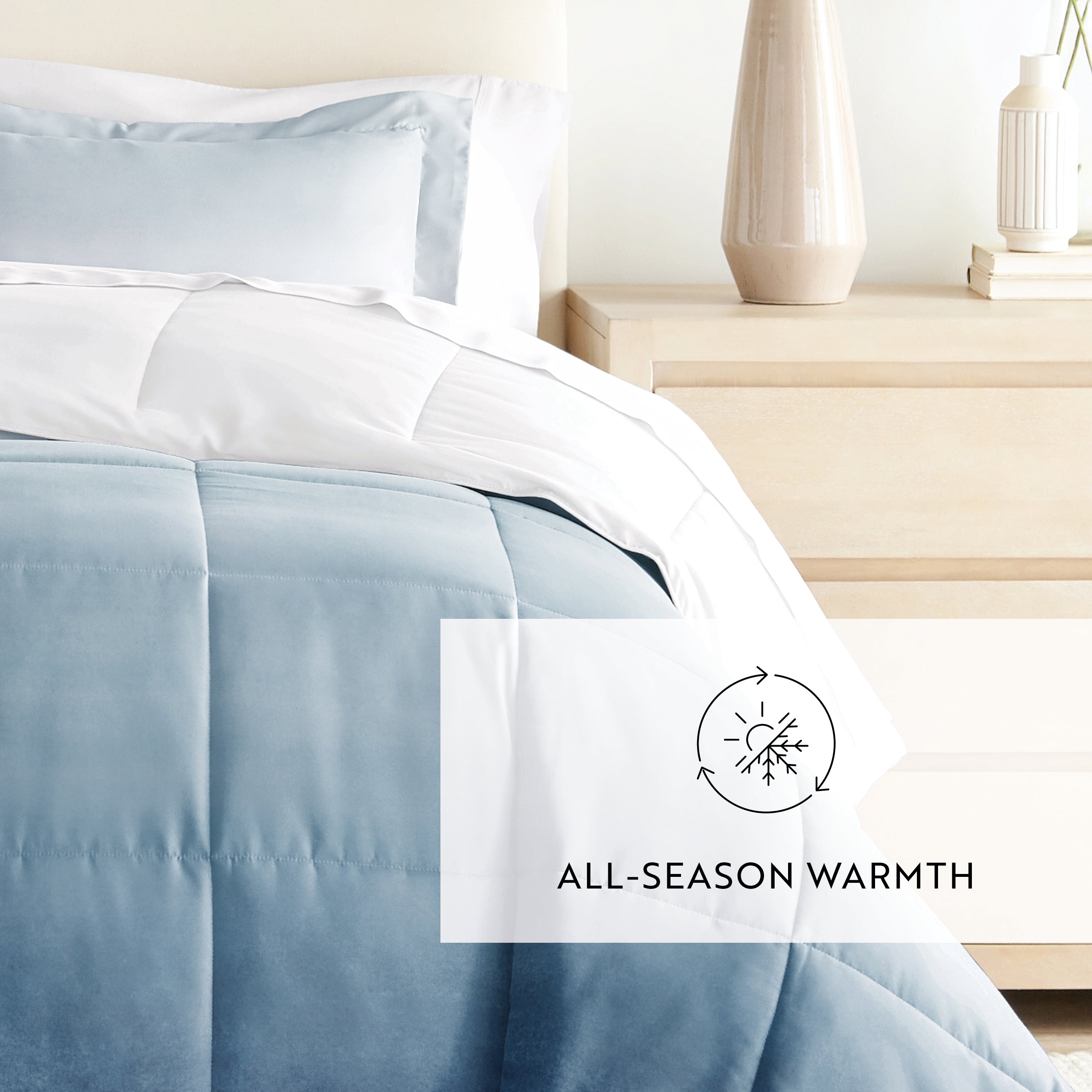Buy Ocean Waves Reversible Down-Alternative Comforter Set | LINENS & HUTCH