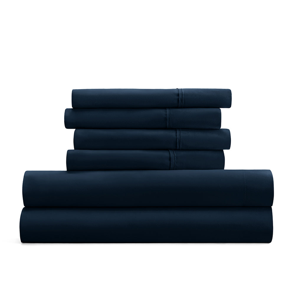 Ultra Soft 6-Piece Sheet Set – Wrinkle Resistant & Hypoallergenic ...