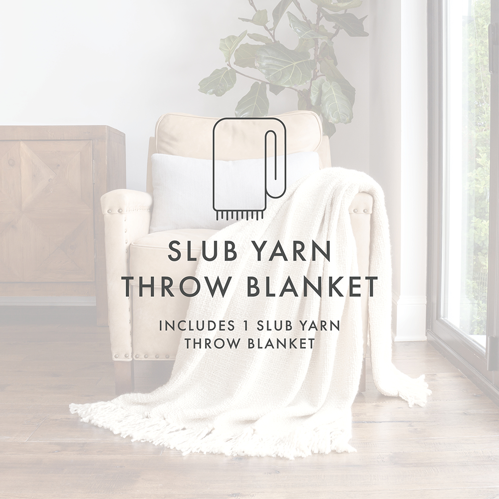 Slub-Yarn Throw Blanket online at LINENS & HUTCH – Linens And Hutch