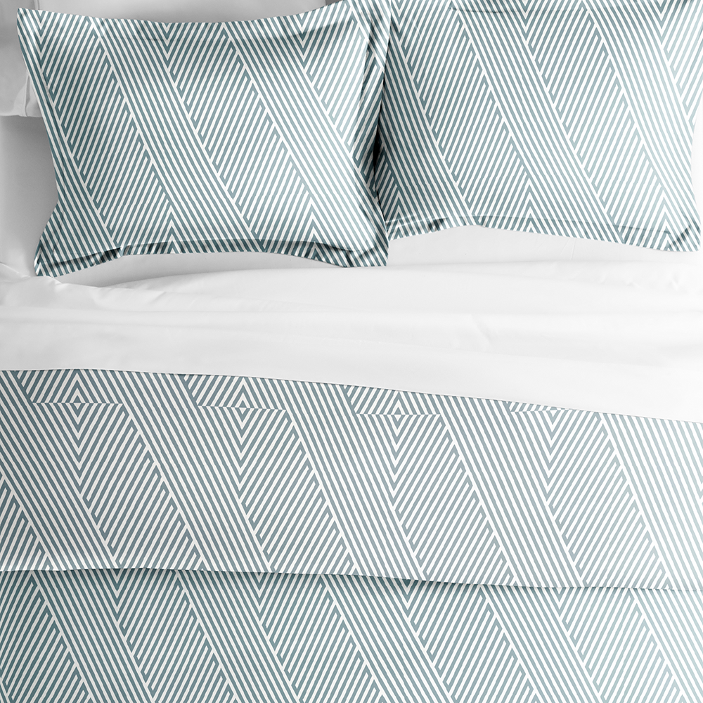 Modern Diagonal Pattern 3-Piece Duvet Cover Set - Linens and Hutch ...
