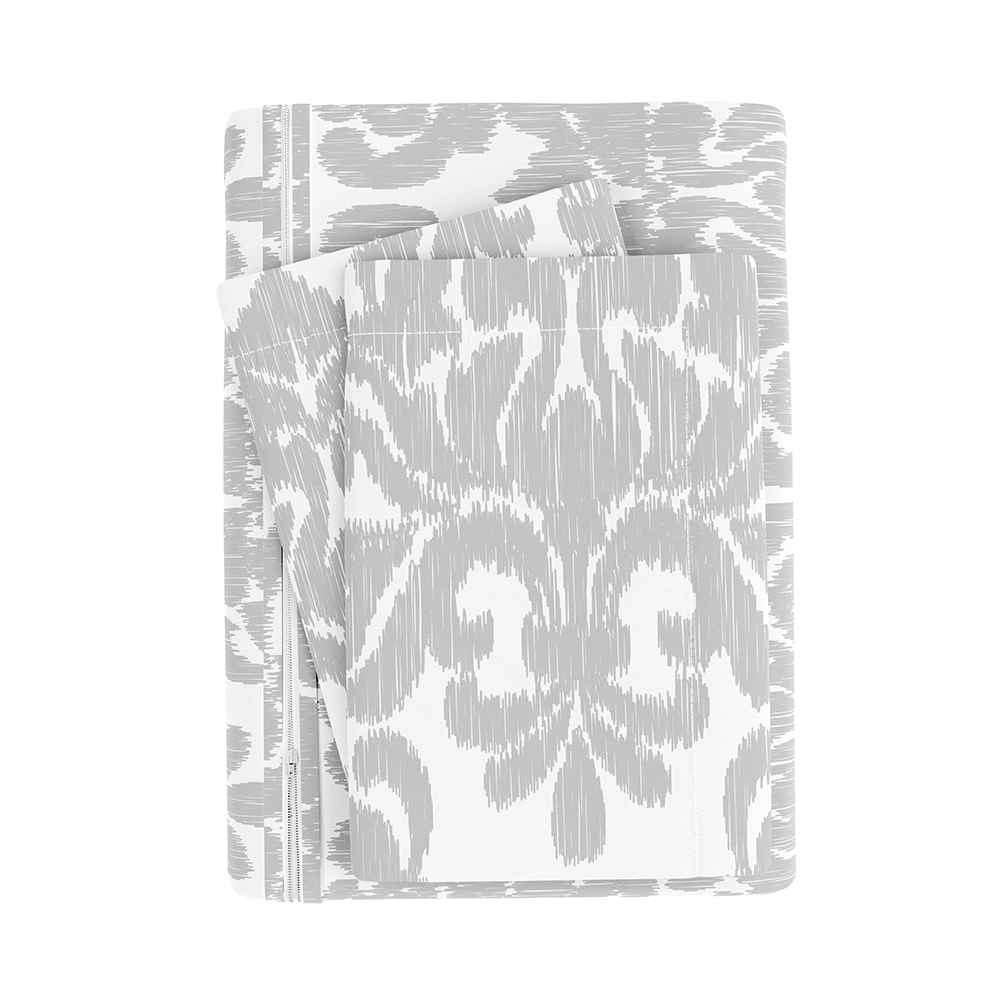 Soft Damask Pattern 3-Piece Duvet Cover Set – Linens And Hutch