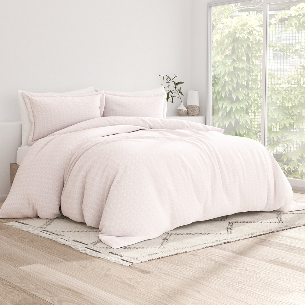 Classic in Pink Pattern 3-Piece Duvet Cover Set – Linens And Hutch