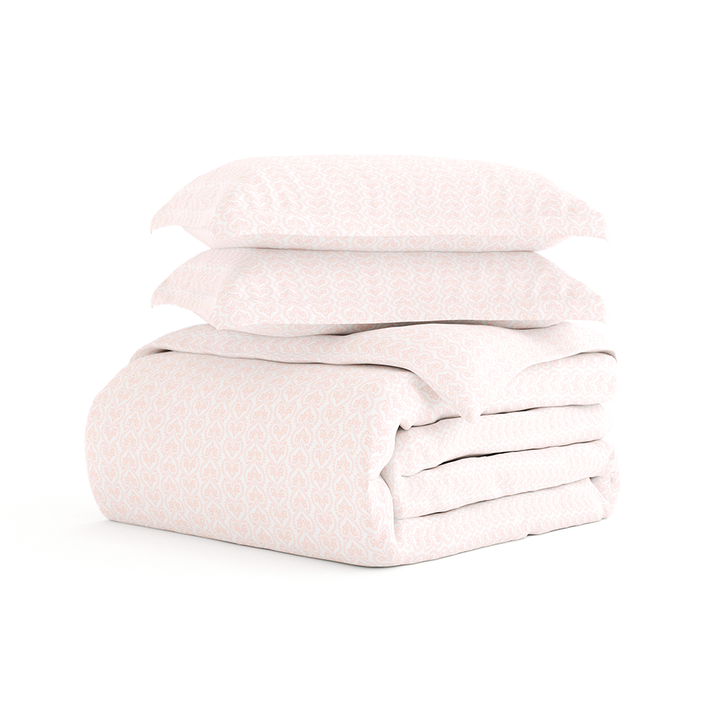 Classic in Pink Pattern 3-Piece Duvet Cover Set – Linens And Hutch