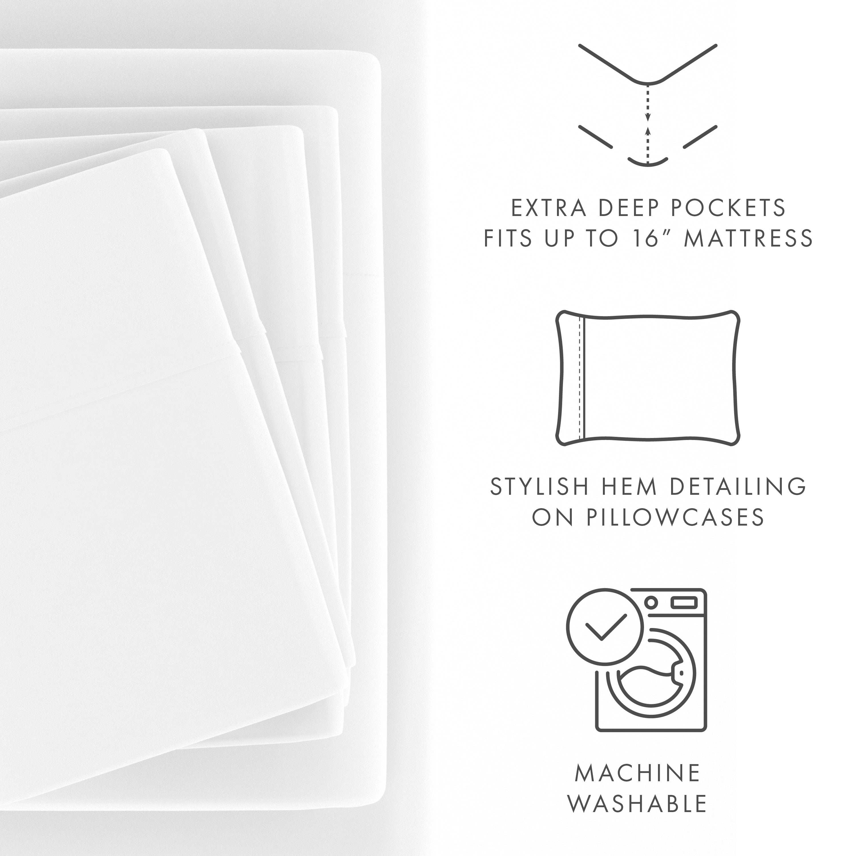 6-Piece Essential Sheet Set - Linens and Hutch