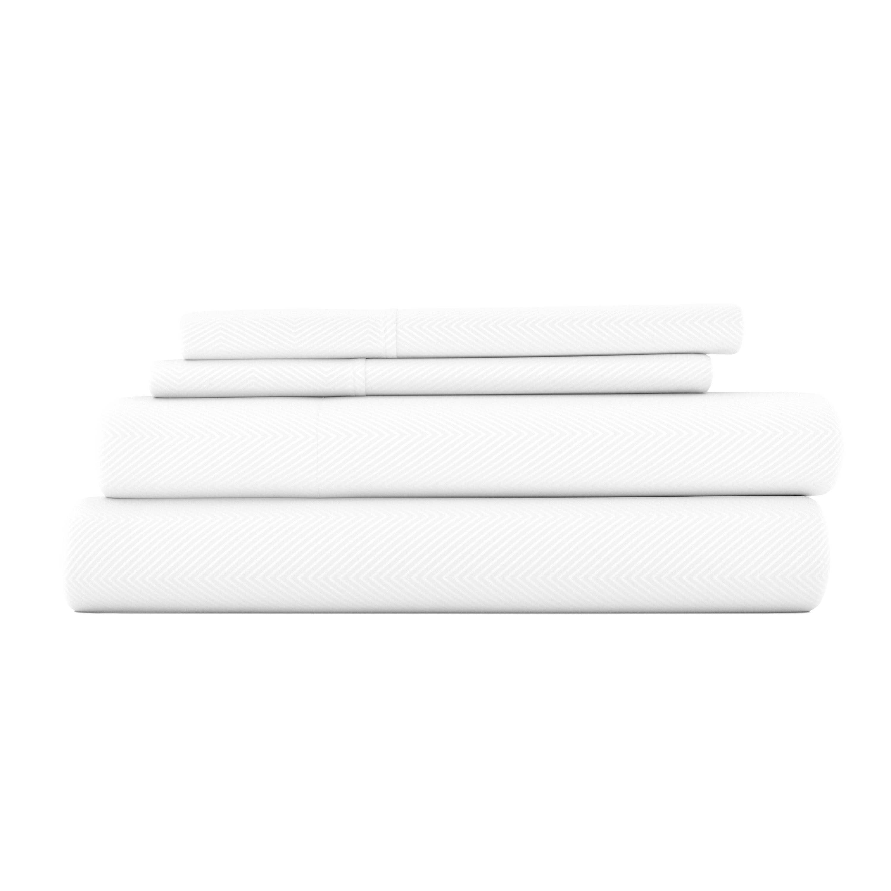 4-Piece Chevron Sheet Set - Linens and Hutch