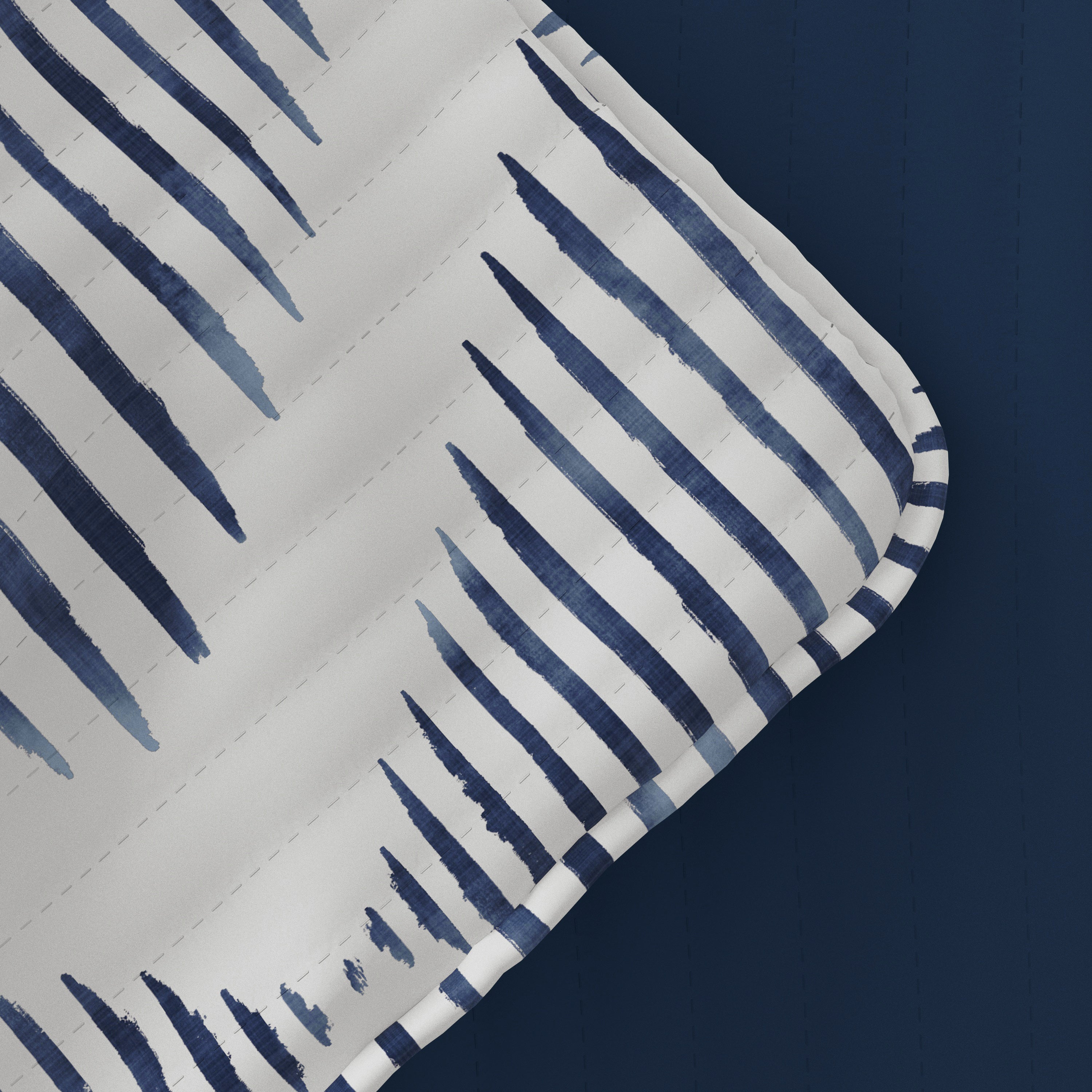 Buy Distressed Diamond Reversible Quilted Coverlet Set | LINENS & HUTCH