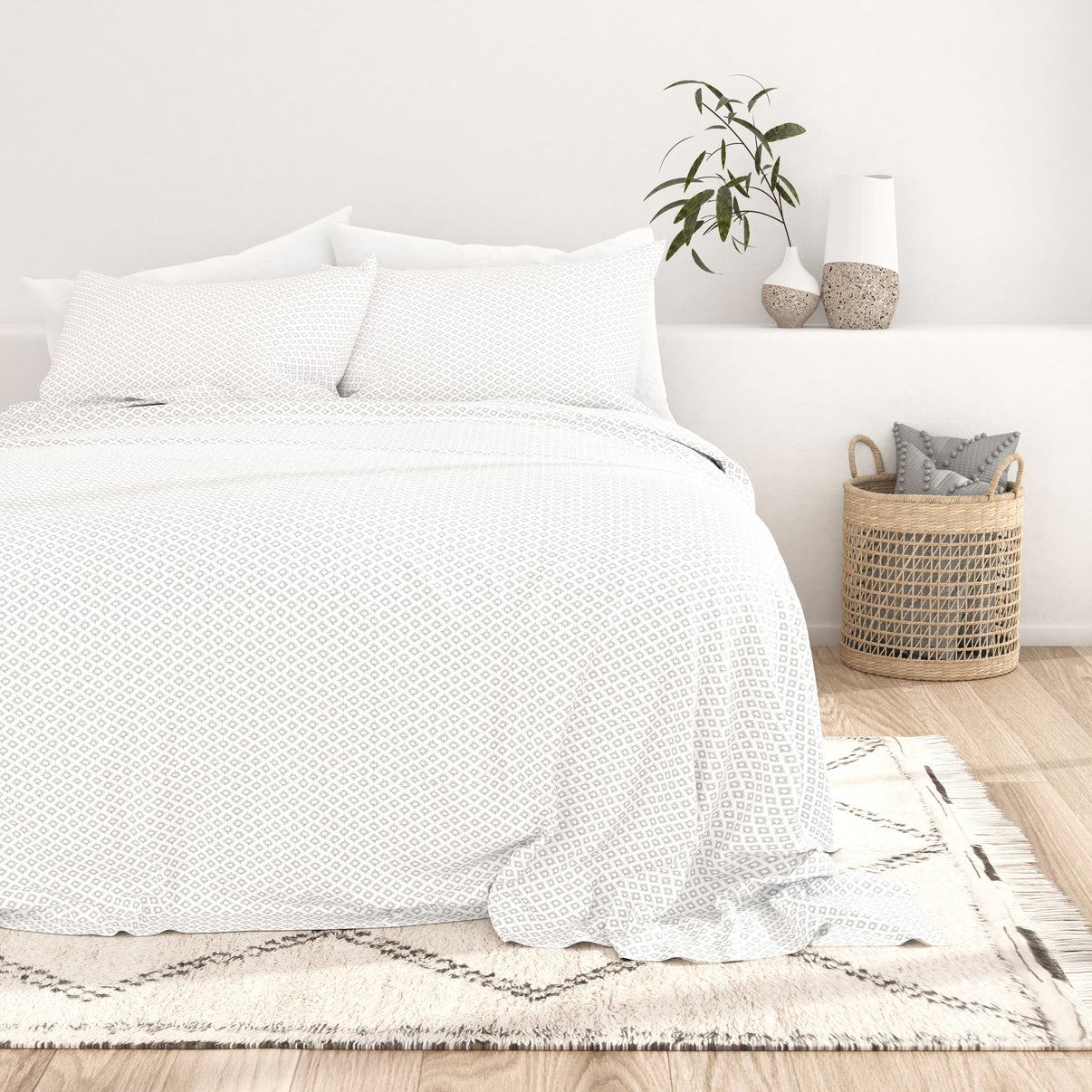 Polaris Pattern 4-Piece Sheet Set – Linens And Hutch