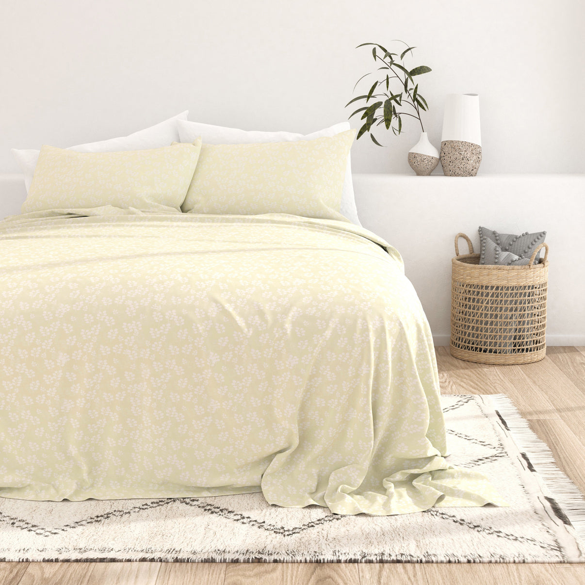 Wheatfield Patterned 4-Piece Sheet Set - Sale - Linens and Hutch ...