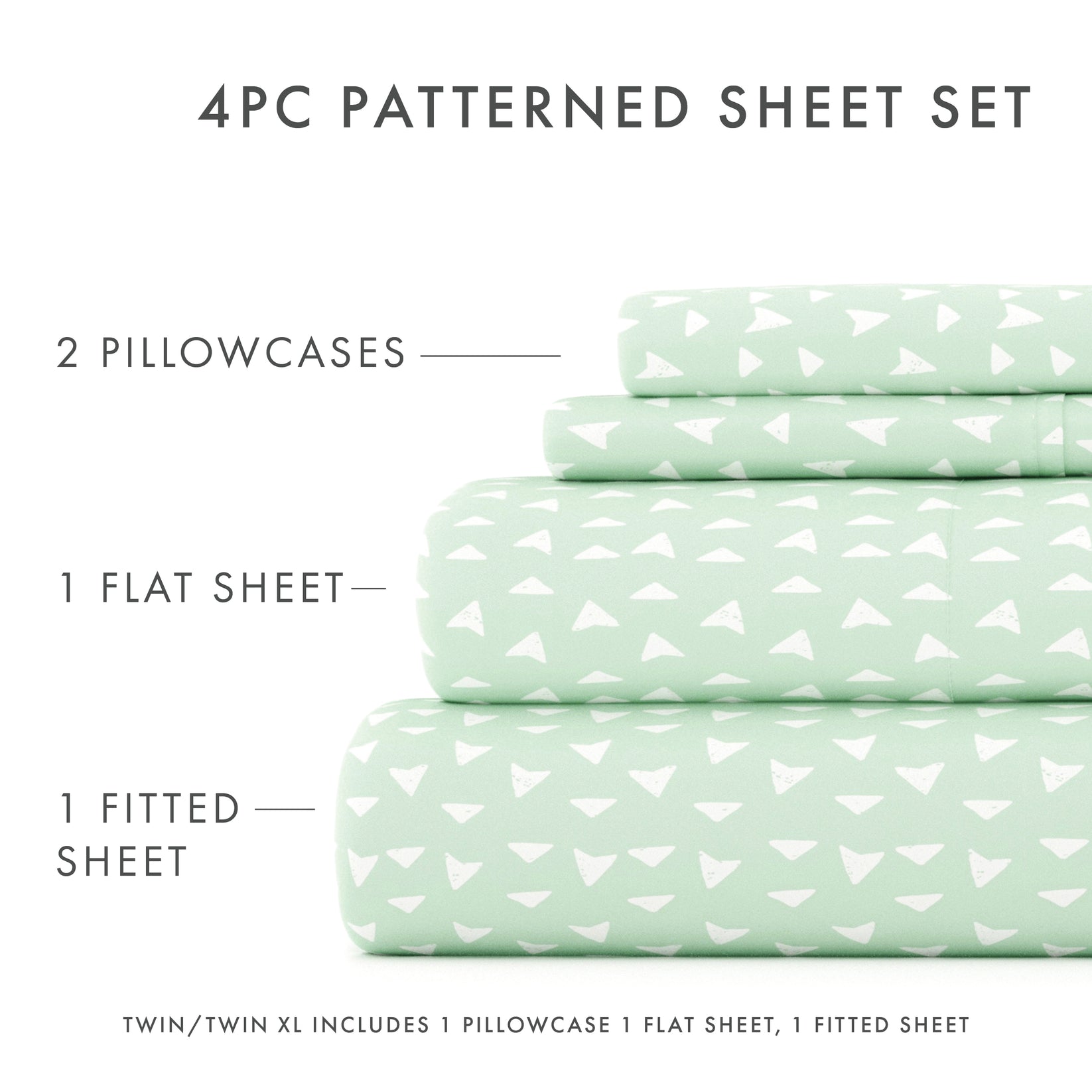 Urban Arrows Pattern 4-Piece Sheet Set – Linens And Hutch