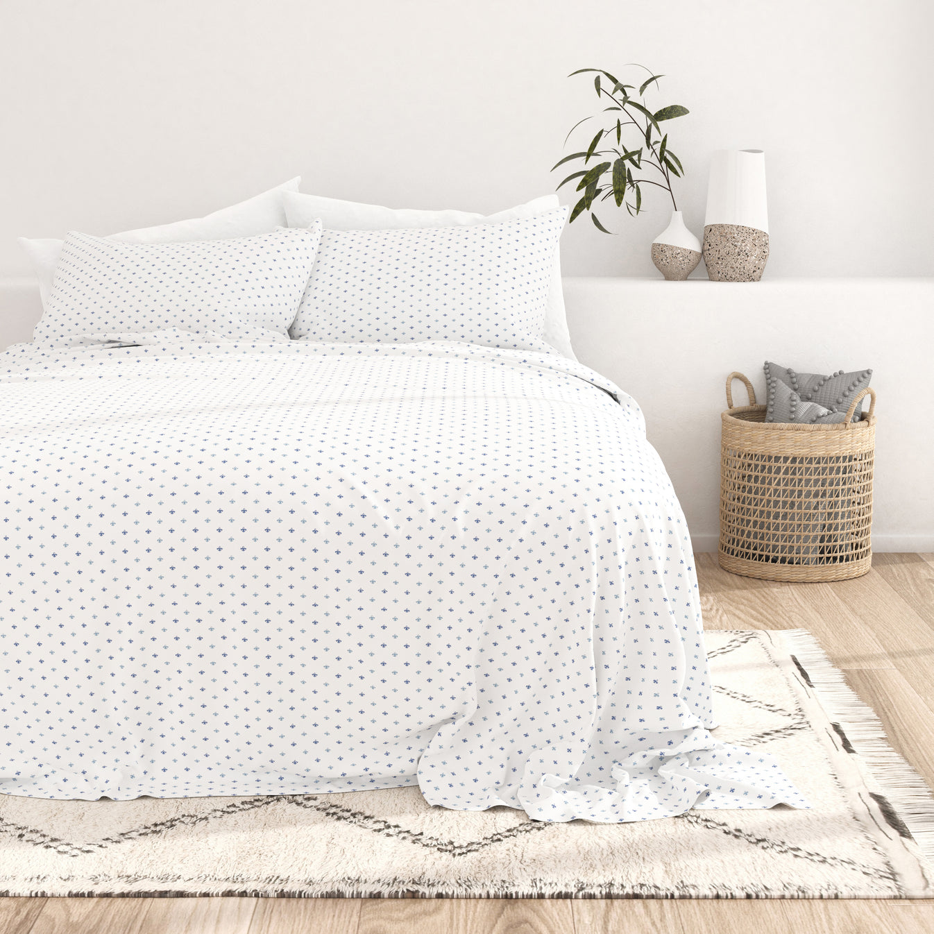 Lily Pattern 4-Piece Sheet Set – Linens And Hutch