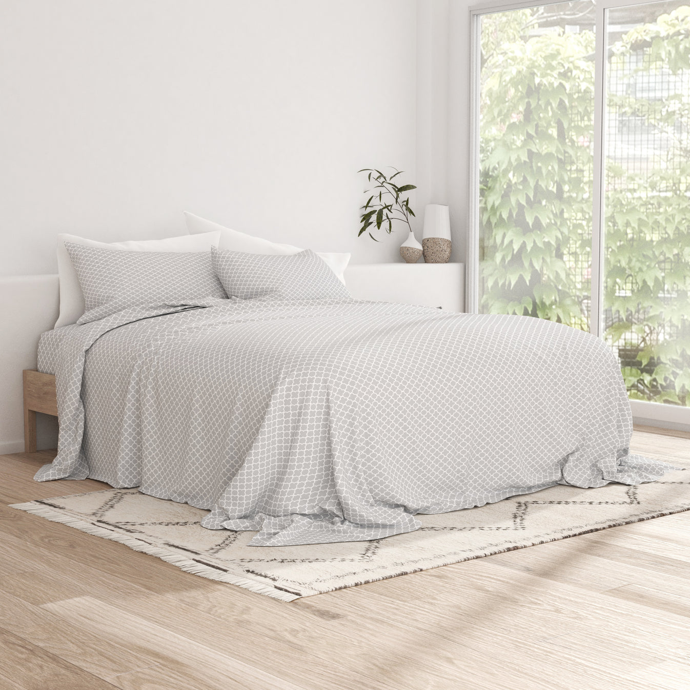 Quatrefoil Patterned 4-Piece Sheet Set - Linens and Hutch – Linens And ...