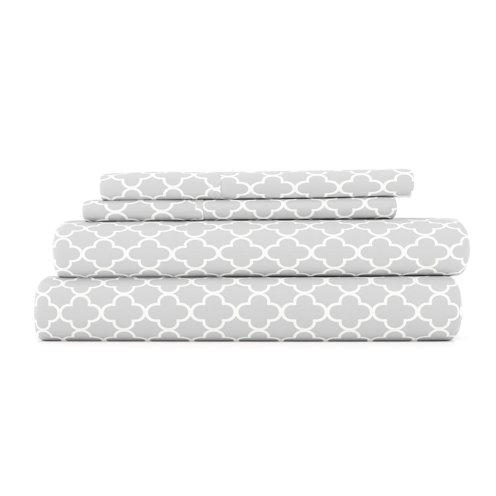 Quatrefoil Patterned 4-Piece Sheet Set - Linens and Hutch – Linens And ...